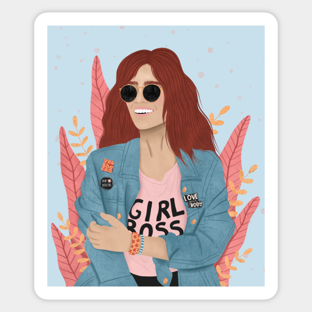 GIRL BOSS - Girl Boss - Sticker | TeePublic GIRL BOSS - Girl Boss - Sticker | TeePublic